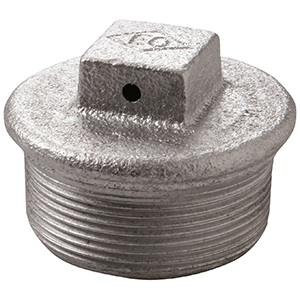 CAP WITH HOLE IN THE NUT, EN10242 MALLEABLE CAST IRON THREADED FITTINGS ...