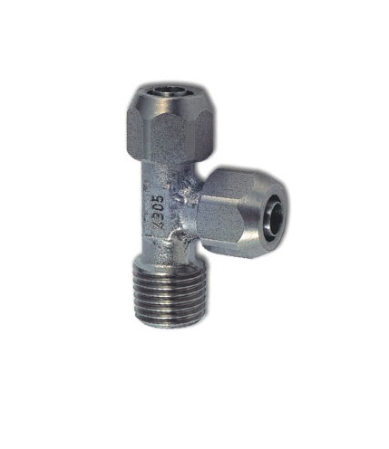 BSPT FIXED CONICAL MALE SIDE TEE FITTING, STAINLESS STEEL AISI316L ...