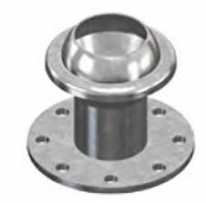 154 - MALE SPHERICAL CONNECTOR GALVANIZED FLANGED, SPHERICAL ...