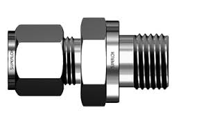 LOK SMC-N - NPT male inch pipe, LOK DOUBLE OGIVE FITTINGS - MasterTubi